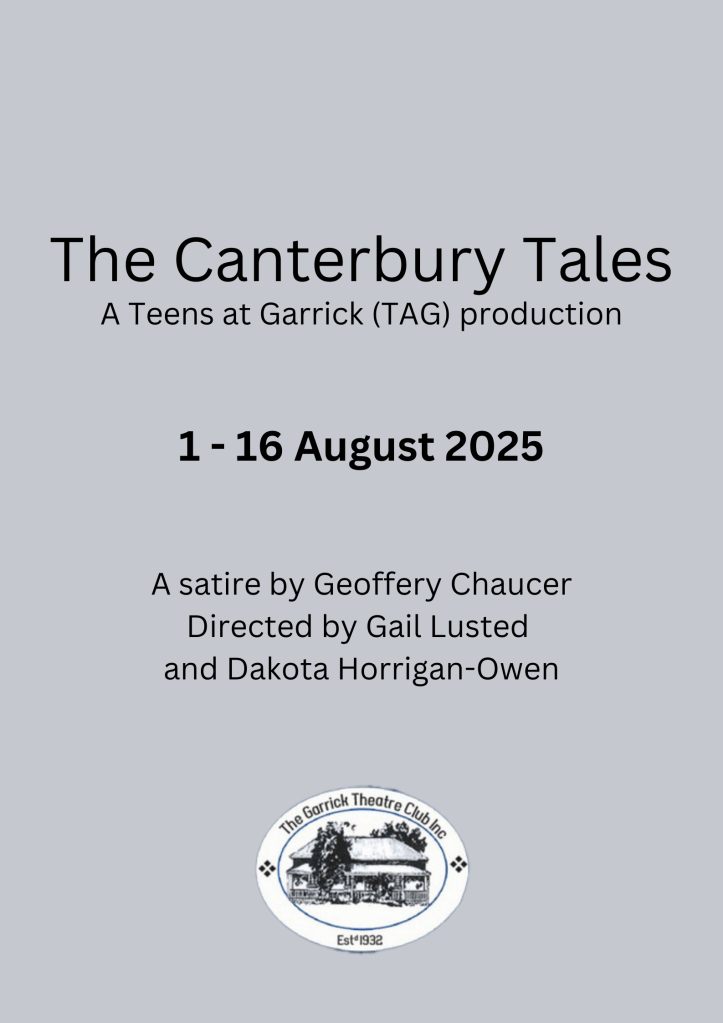 Upcoming shows – Garrick Theatre Club Inc.